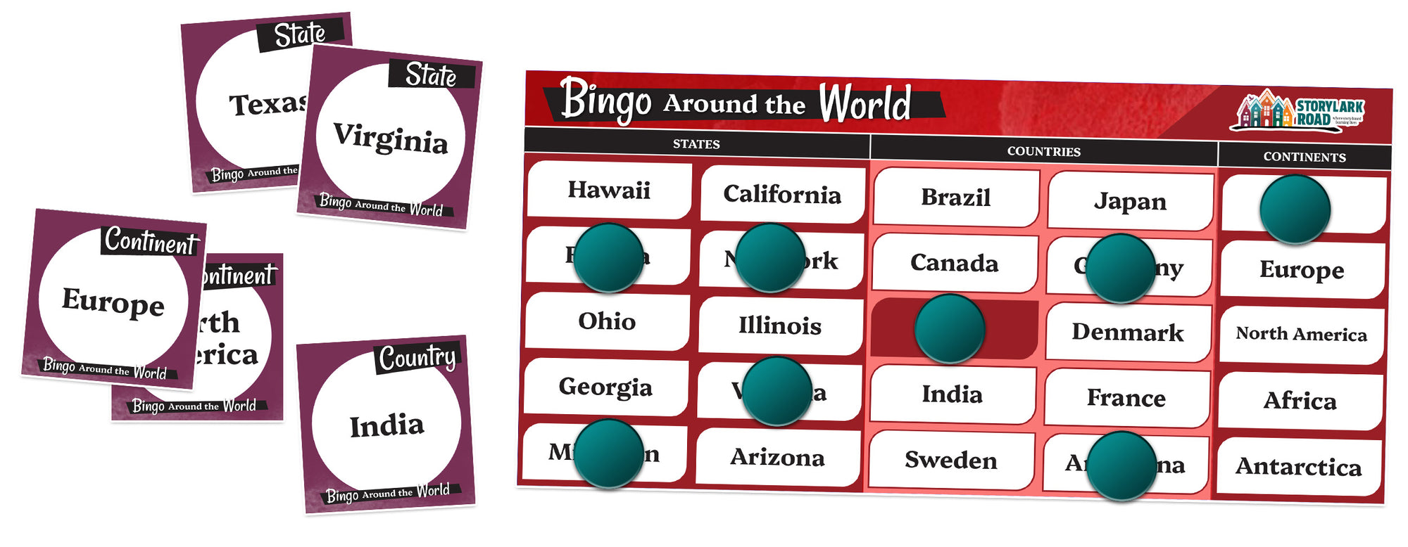 Bingo Around the World - FREE Geography Game